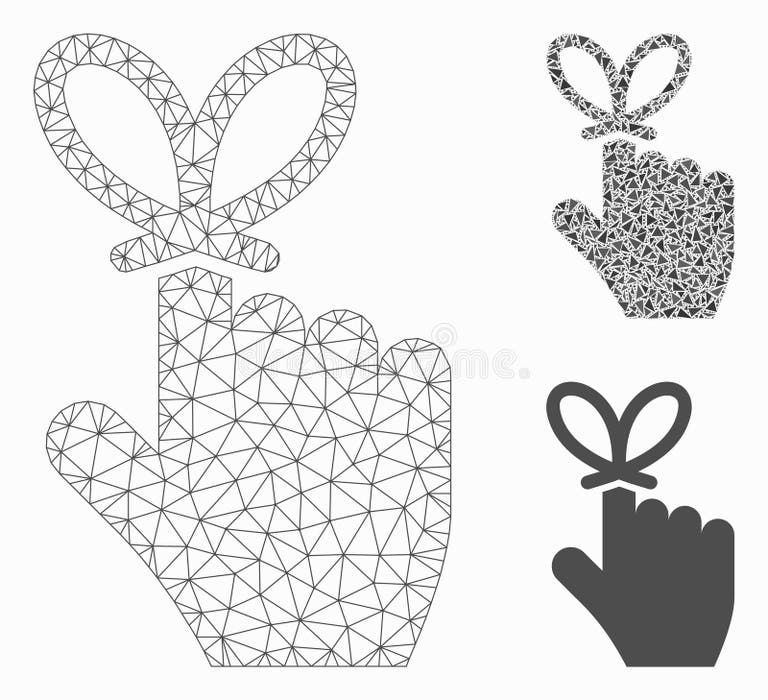 Remember Knot Vector Mesh Wire Frame Model and Triangle Mosaic Icon ...