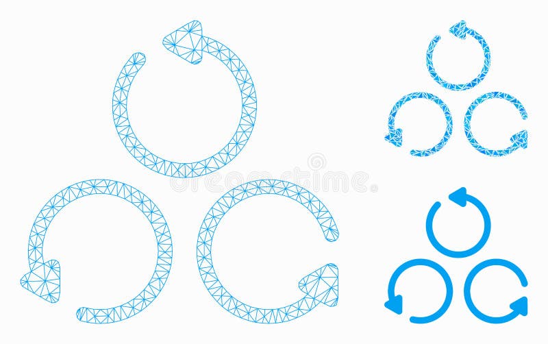 Rotation Vector Mesh Carcass Model and Triangle Mosaic Icon Stock ... Rotation Vector Mesh Carcass Model and Triangle Mosaic Icon Stock ...