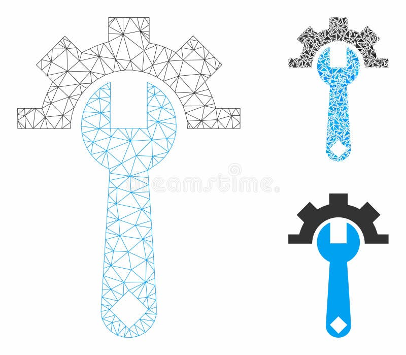 Service Tools Vector Mesh Network Model and Triangle Mosaic Icon Stock ... Service Tools Vector Mesh Network Model and Triangle Mosaic Icon Stock ...