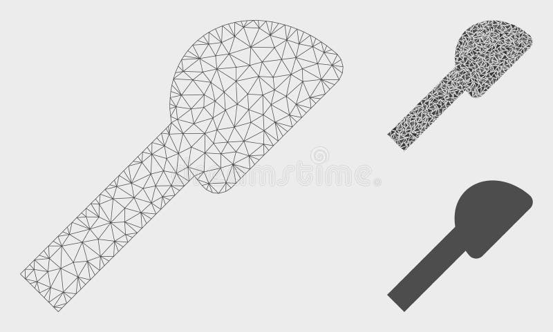Shower Head Vector Mesh 2D Model and Triangle Mosaic Icon Stock Vector ...