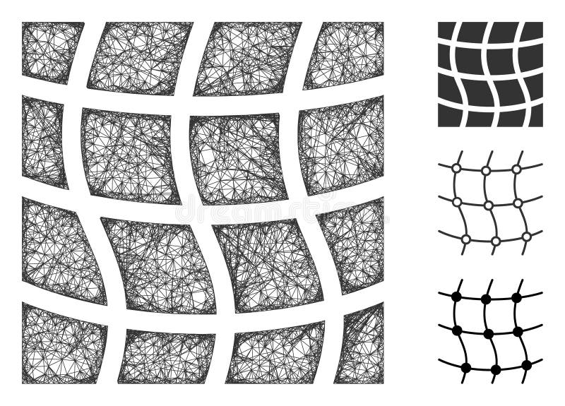 Mesh Square Polygonal Web Vector Mesh Illustration Stock Illustration ...