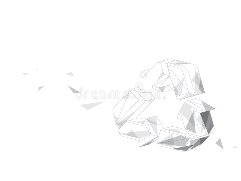 Fragment A008 Recycling Symbol Vector Illustration Graphic EPS 10 Stock ...