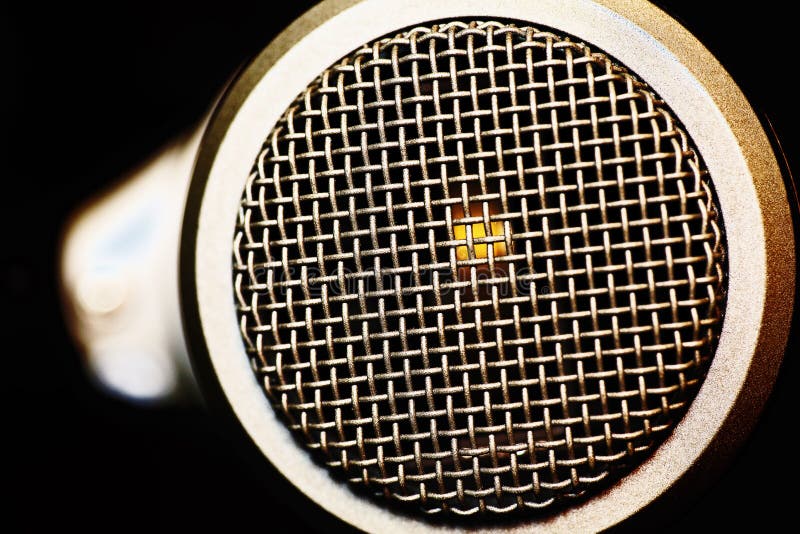 Mesh surface of microphone stock image. Image of sing - 108216891