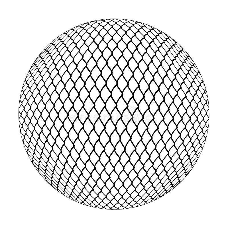 A Ball on a Surface with Mountains in the Background Stock Illustration ...