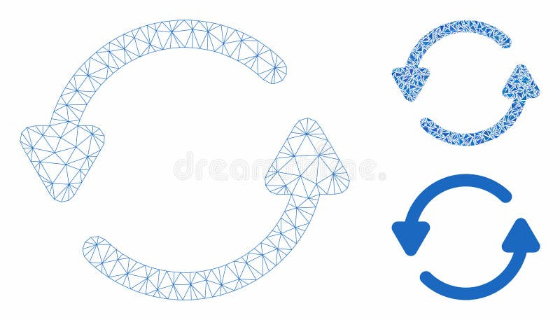 Update Vector Mesh Network Model and Triangle Mosaic Icon Stock Vector ...