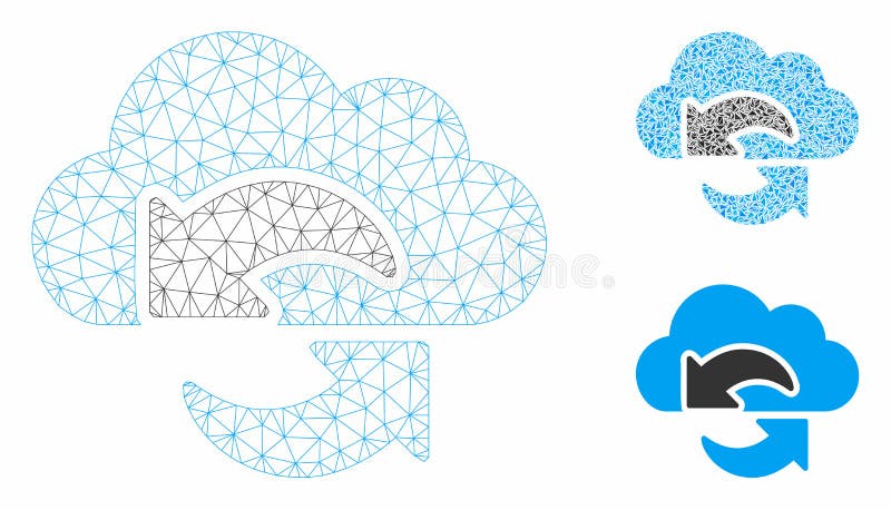 Update Vector Mesh 2D Model and Triangle Mosaic Icon Stock Vector ...