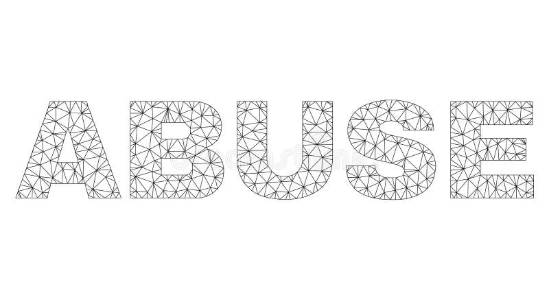 3D Abuse Text Style Effect stock vector. Illustration of banner - 207479403