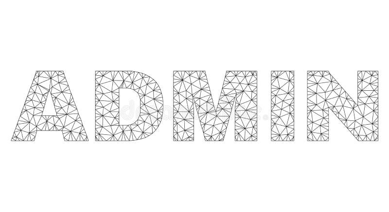 Polygonal 2D ADMIN Text Tag Stock Vector - Illustration of organized ...