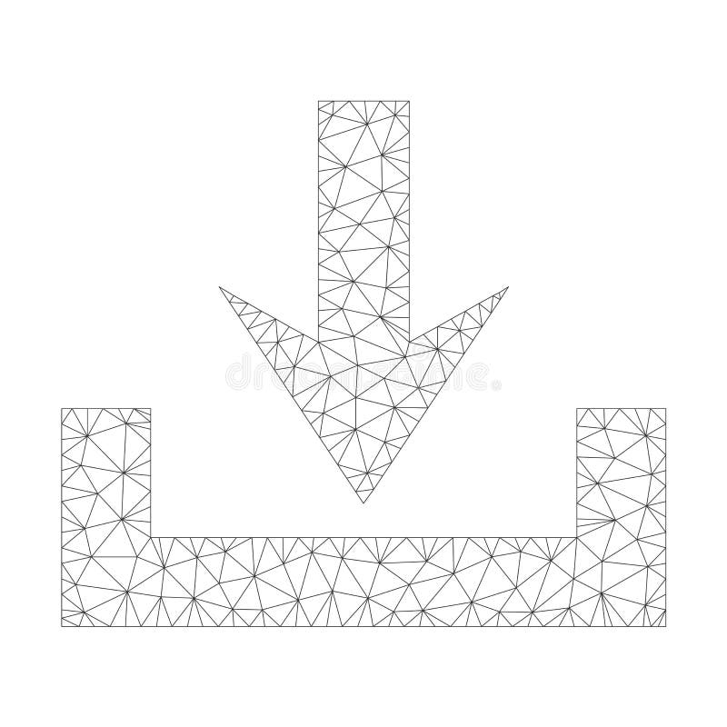 Mesh Vector Downloads Icon stock vector. Illustration of abstraction ...