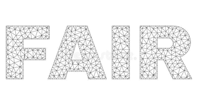 Polygonal 2D FAIR Text Tag stock vector. Illustration of label - 148746275