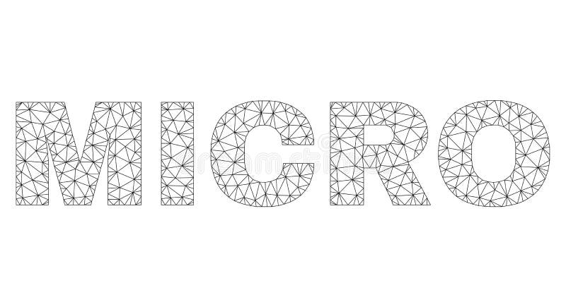 Polygonal Network MICRO Text Label Stock Vector - Illustration of ...