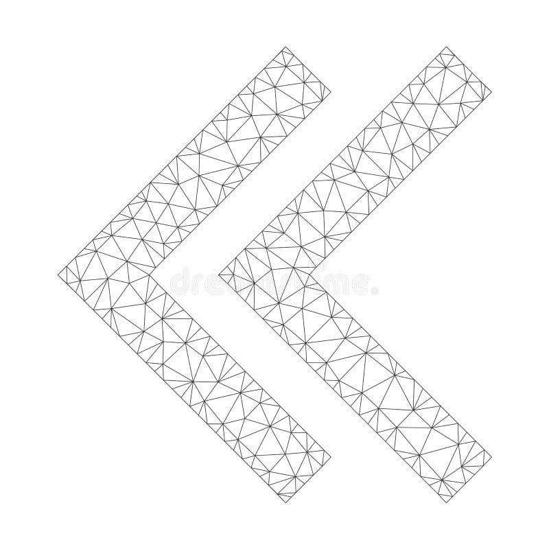 Mesh Vector Shift Left Icon Ilustración del Vector - Ilustración de ...
