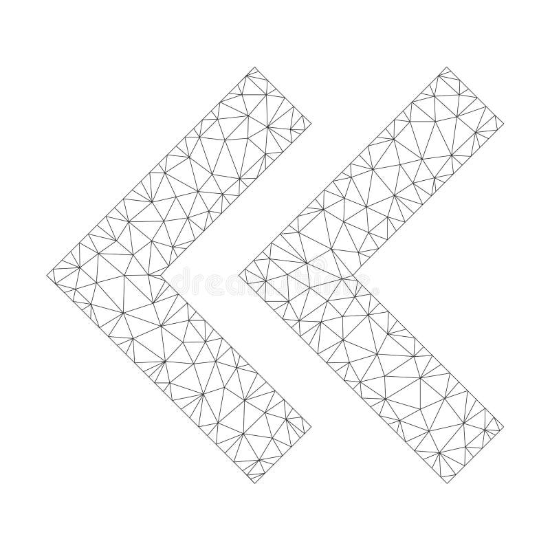 Mesh Vector Shift Left Icon Stock Vector - Illustration of movement ...