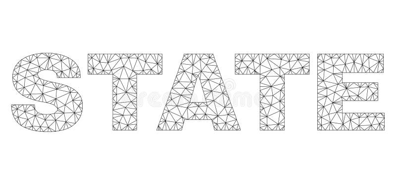 USA State Set of Text Map for Print Design. Stock Vector - Illustration ...