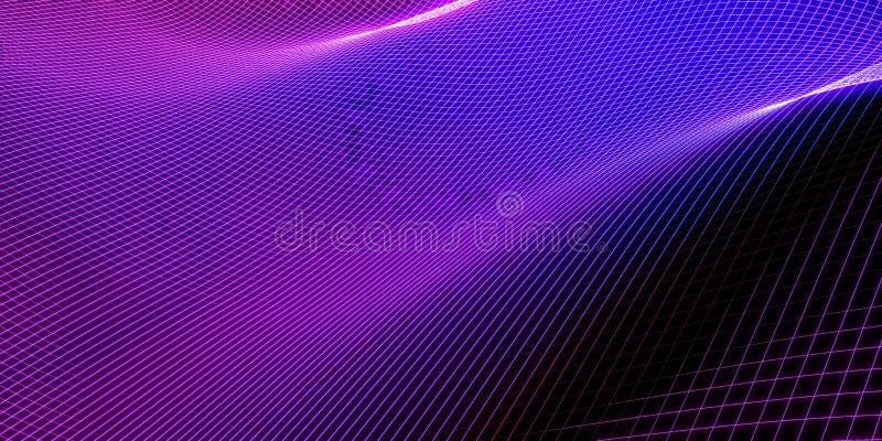 Mesh Wave Structure Curve Background Purple and Blue Gradient Macro ...
