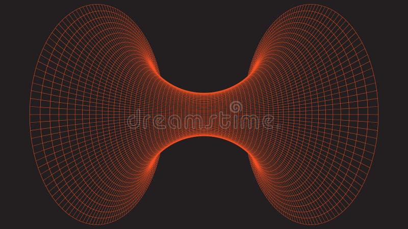 Mesh Wormhole Model Representing Fabric of Space and Time Stock Vector ...