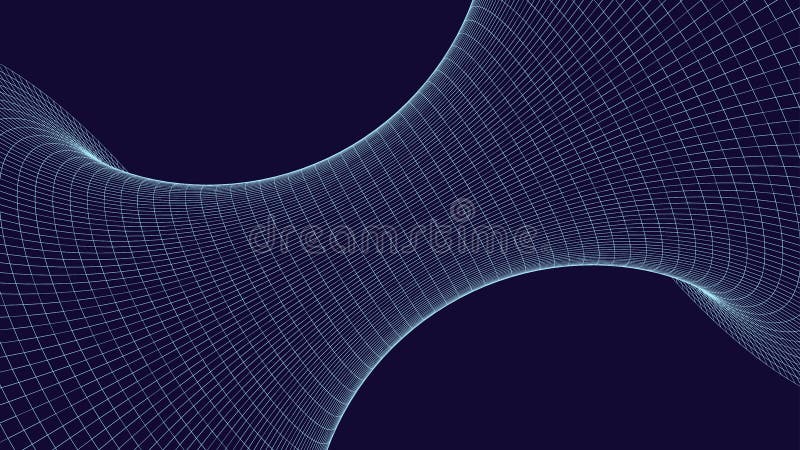 Mesh Wormhole Model Representing Fabric of Space and Time Stock Vector ...