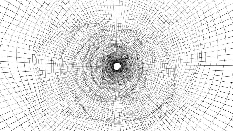 Mesh Wormhole Model Representing Fabric of Space and Time. Stock Vector ...