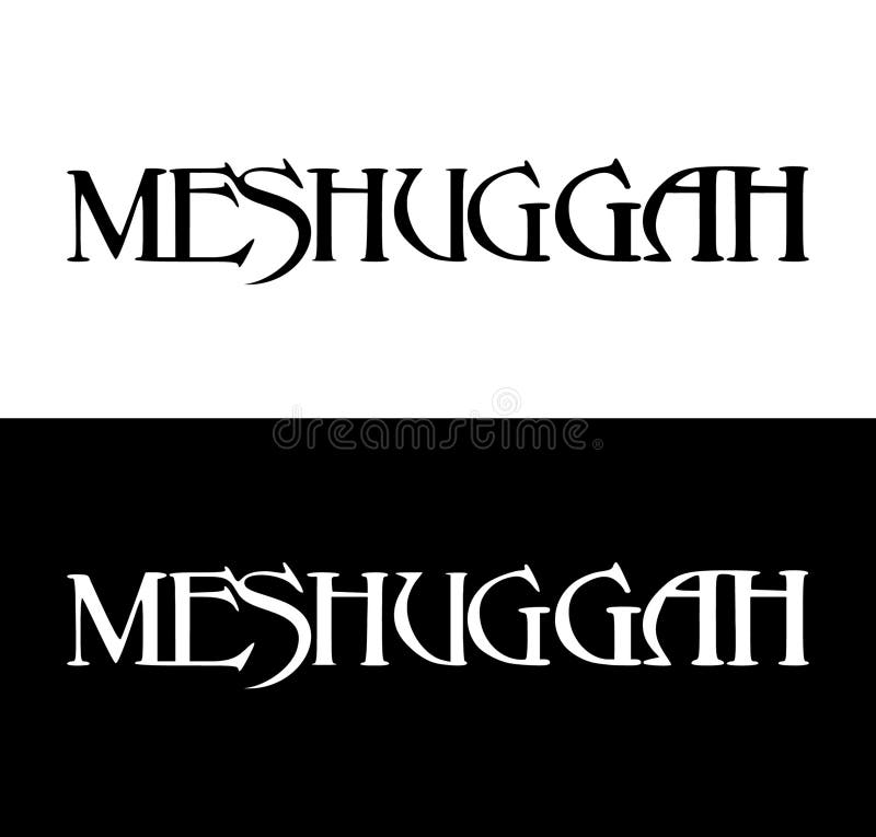 Meshuggah Band Logo. Isolated on White and Black Background. Editorial ...