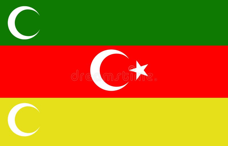 Meskhetian Turks Ethnic Flag Stock Illustration - Illustration of ...