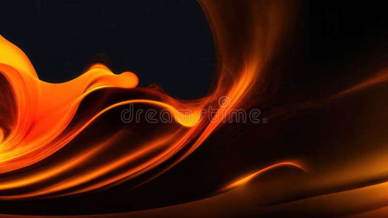 Abstract Firelight Streams Against a Dark Backdrop Stock Illustration ...