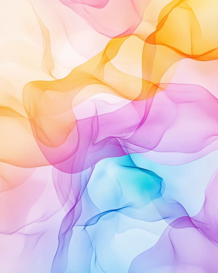 A Mesmerizing Abstract Artwork Featuring Swirling, Translucent Colors ...