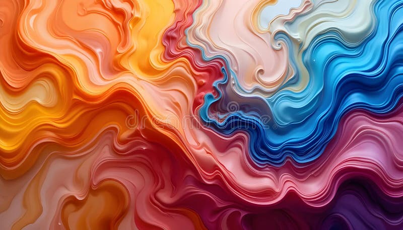 "Dynamic Fluid Abstract Background with Bright Colorful Liquid Patterns ...
