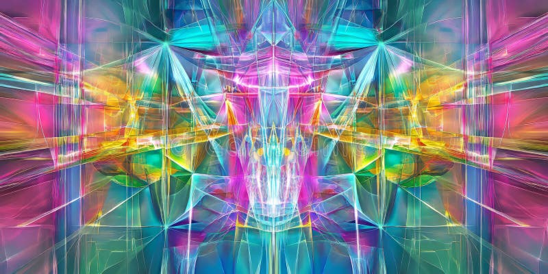 A Mesmerizing Abstract Background with Intricate Refractions of ...