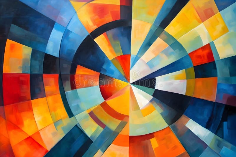 Abstract Background is the Result of Painted Brushstrokes that Evoke ...