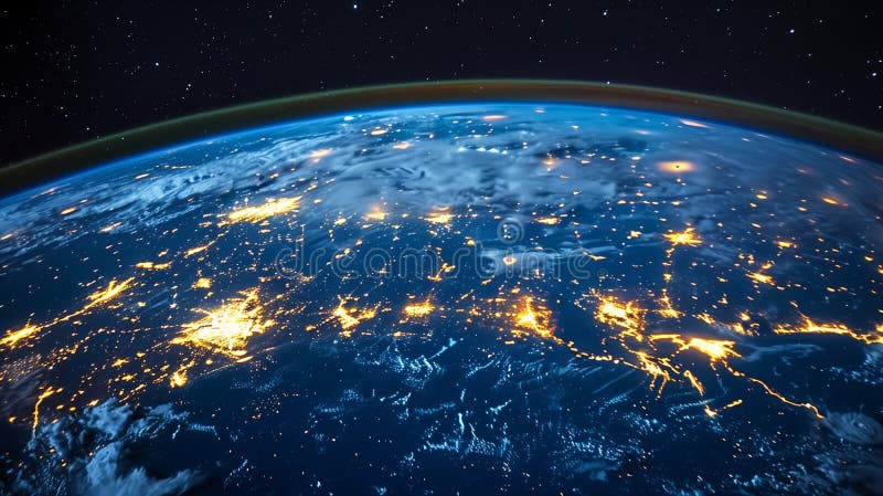 A Mesmerizing Abstract Background Showcasing Planet Earth Composed of ...