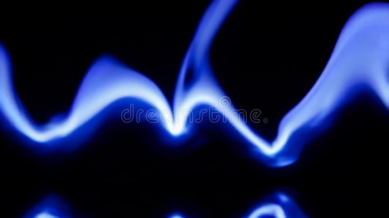 Mesmerizing Abstract Blue Flames Against Dark Background, Wavy Shape ...