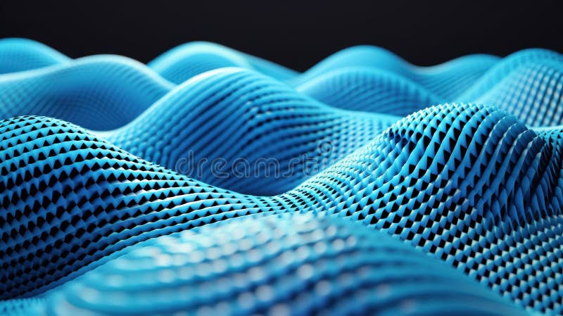 Mesmerizing Abstract Blue Points Background with Falling Cyber ...