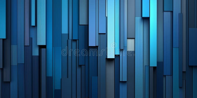 A Mesmerizing Abstract Composition of Overlapping Blue Rectangles ...