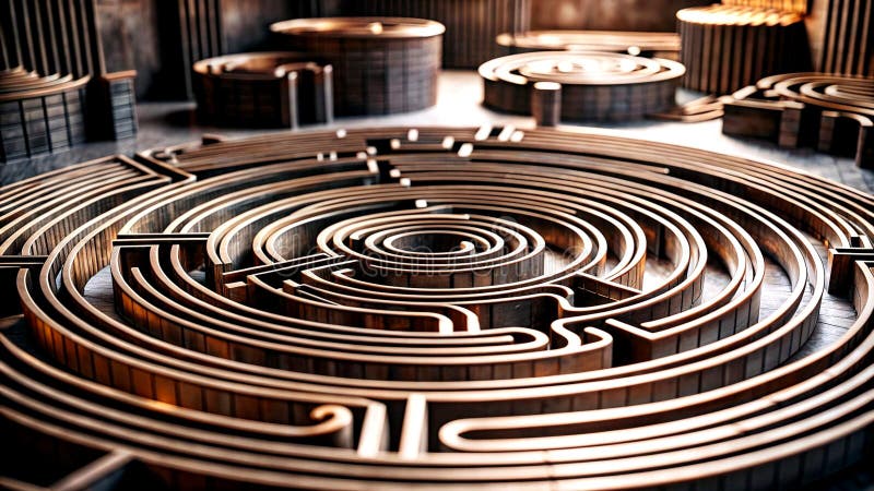 The Labyrinth of Lines a Tangled Web of Interconnected Paths ...