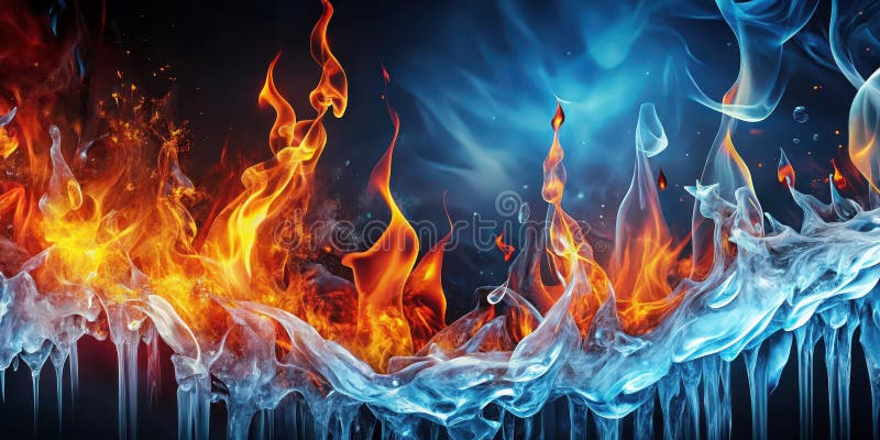 A Mesmerizing Abstract Depiction of Fiery Flames Intertwining with ...