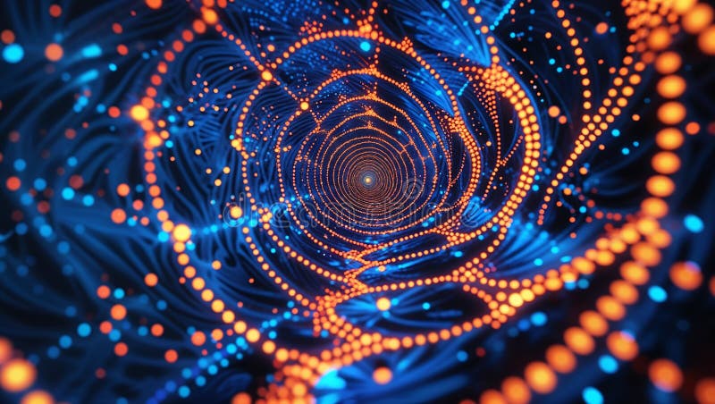 Mesmerizing Vertical Abstract Spiral Design with Expanding Pattern ...