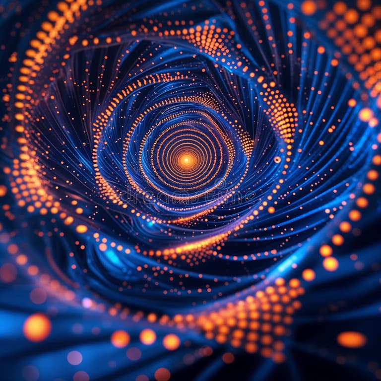 Mesmerizing Vertical Abstract Spiral Design with Expanding Pattern ...