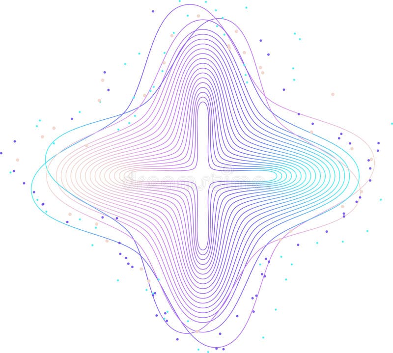 Mesmerizing, Abstract Design Featuring Concentric, Wave-like Lines ...