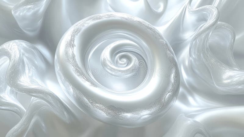Mesmerizing Abstract Image Features Swirling Infinity Spiral in Soft ...