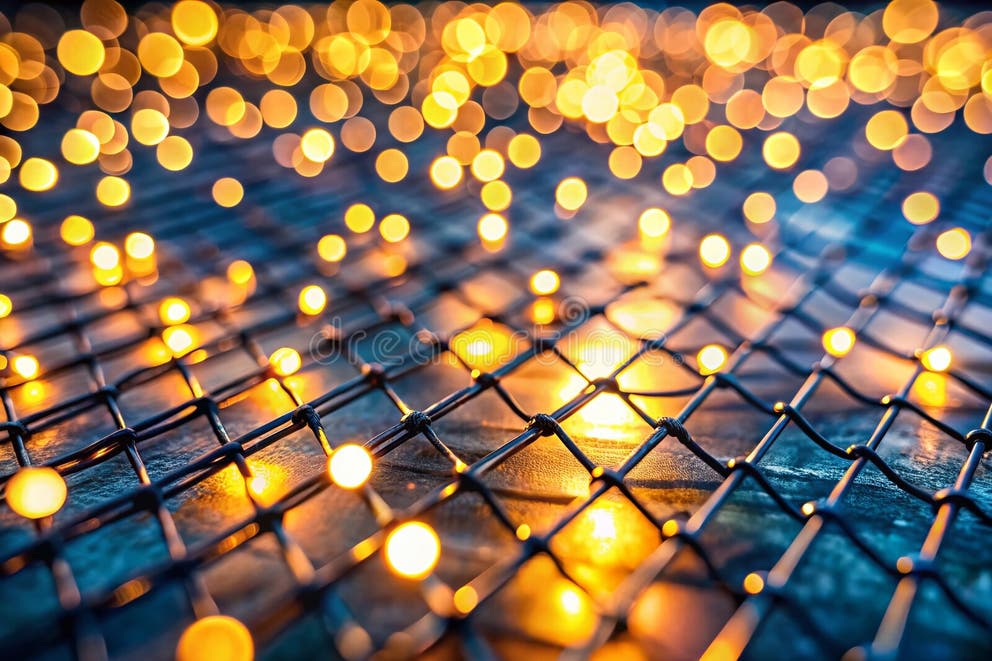 Mesmerizing Abstract Light Grid Background a Soft Focus Symphony of ...