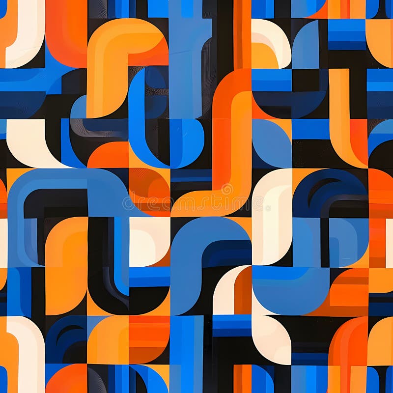 Interwoven Geometric Color Play Stock Photo - Image of aesthetic ...