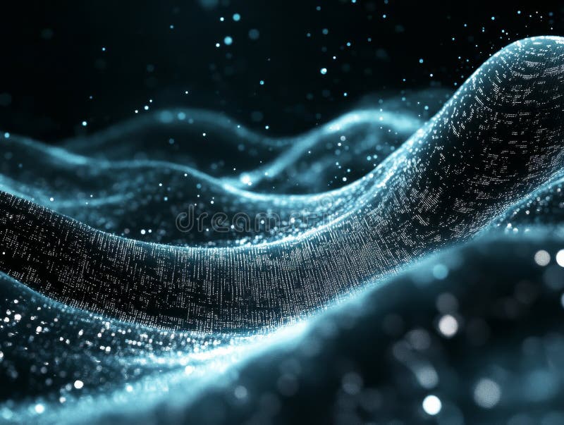 Mesmerizing Abstract Representation of Digital Waves and Data Flow ... Mesmerizing Abstract Representation of Digital Waves and Data Flow ...