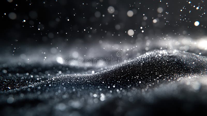 Mesmerizing Abstract Scene Featuring Shimmering Particles on Dark ...