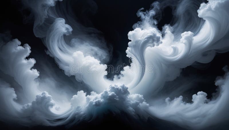 Surreal Cloud Swirl Abstract Stock Illustration - Illustration of ...