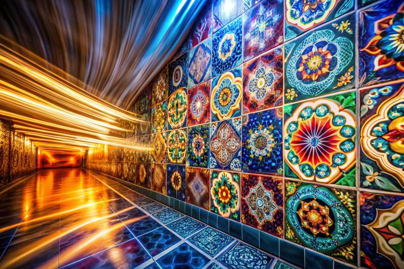 Mesmerizing Abstract Tile Design Long Exposure Creates Whirlwind ...