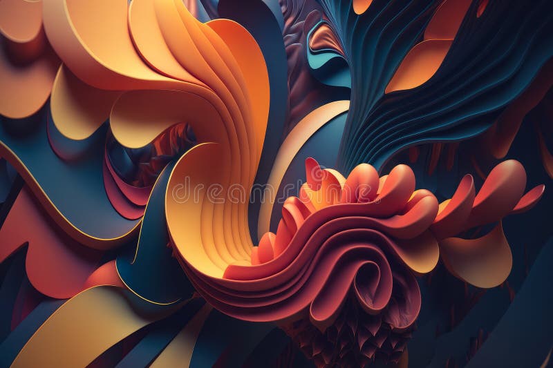 Mesmerizing Abstract Wallpaper Featuring a Blend of Organic Shapes and Textures in 4K Resolution ...
