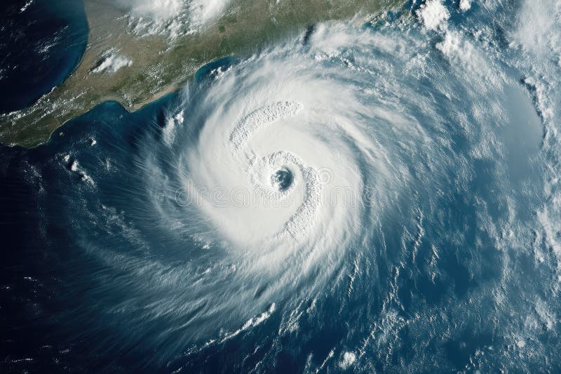 Tropical Cyclone, with Its Powerful Winds and Rain Causing Destruction ...