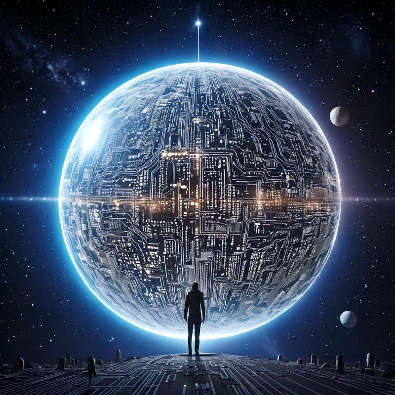AI-Generated AI-Infused Celestial Circuit City – a Futuristic Vision of ...
