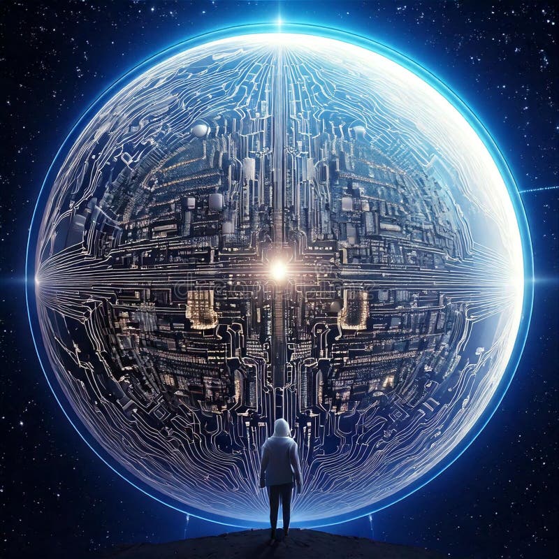 AI-Generated AI-Infused Celestial Circuit City – a Futuristic Vision of ...