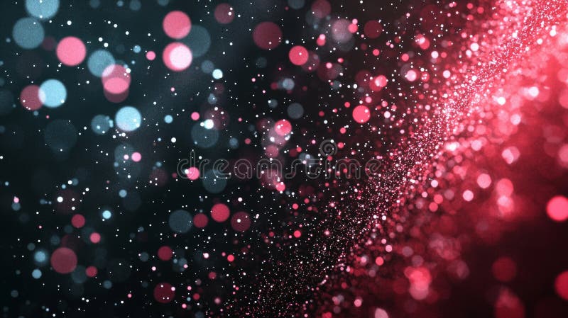 Mesmerizing Array of Red Particles Shimmers Beautifully, Creating a Dynamic Atmosphere Filled ...